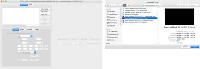 DCP Creation with DCP-o-matic - 2 Pop