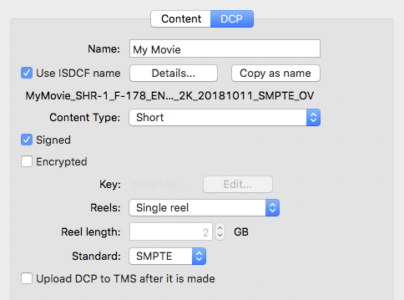 DCP Creation with DCP-o-matic - 2 Pop